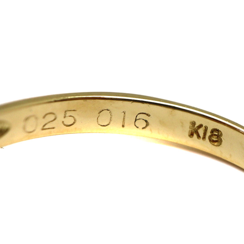 質屋かんてい局オンラインショップ / K18【18金】 R0.25/D0.16ctリング 指輪 金 ゴールド ルビー ダイヤモンド 約11号 2.2g ジュエリー 宝石 レディース【中古 ...